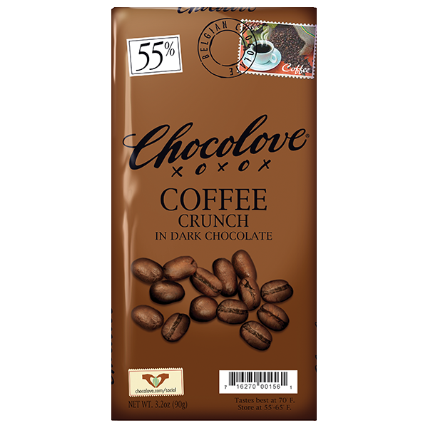 5280Market Chocolove Coffee Crunch with dark Chocolate Bar 2.3 Oz