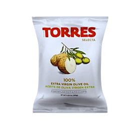 Torres Potato Chips in Extra Virgin Olive Oil – 90g | Gourmet Spanish Snack