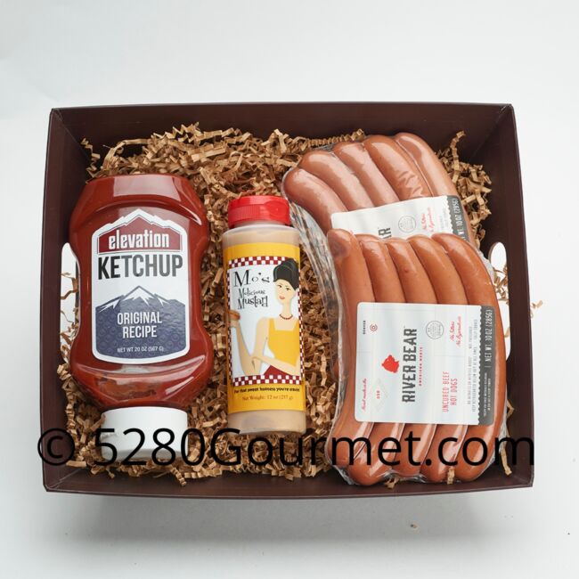 Colorado Hot Dog Gift Basket | 100% Locally Sourced | 5280Gourmet