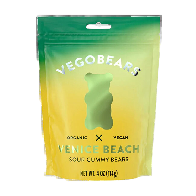 Candy People Vego Bears - Venice Beach Sour Gummies 10/4OZ Pack
