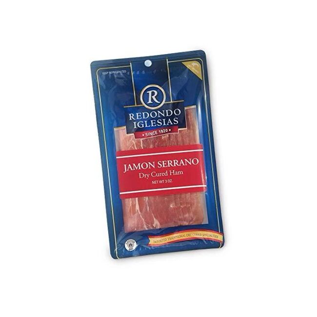 Jamon Serrano - Sliced 3 oz - 15 months aged dry cured ham