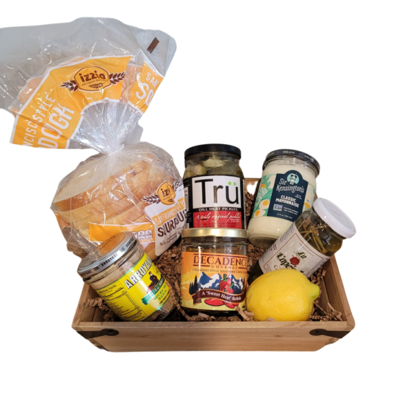 the Fancy Tuna Sandwich gift basket With Colorado Bread